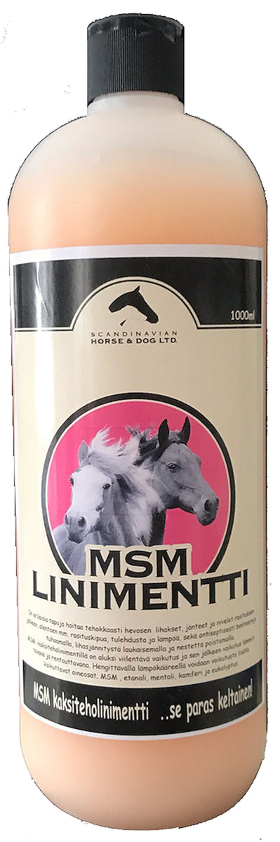 MSM Linimentti 1000 ml – Scandinavian Horse & Dog
