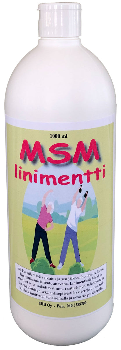 MSM Linimentti ihmisille 1000 ml – Scandinavian Horse & Dog